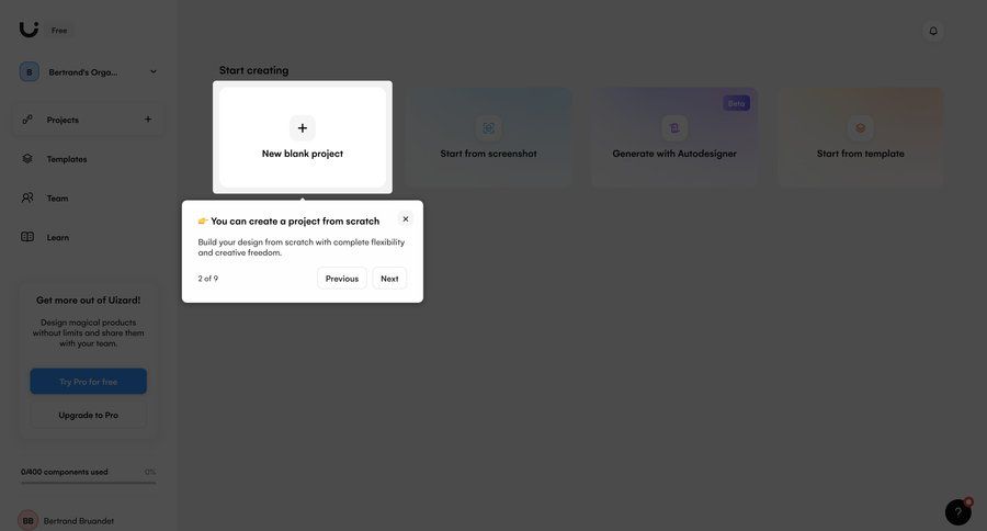 Uizard UI screen examples | Nicelydone