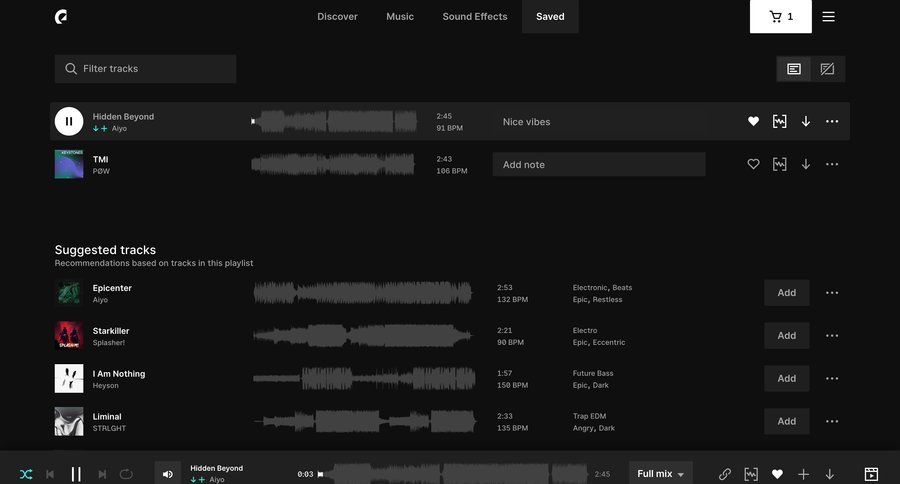 Player examples from Saas web applications | Nicelydone