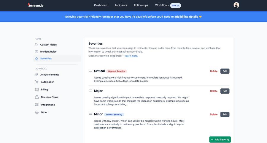 Incident page examples | Nicelydone