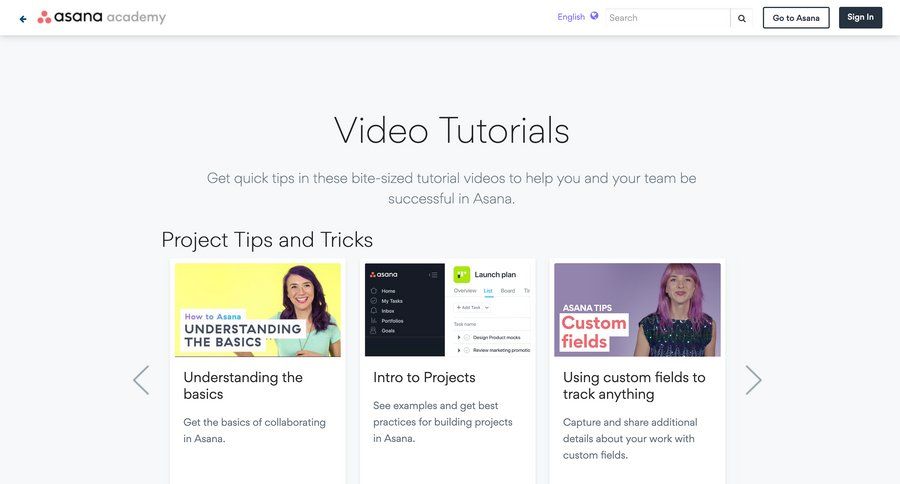 Asana UI screen examples | Nicelydone
