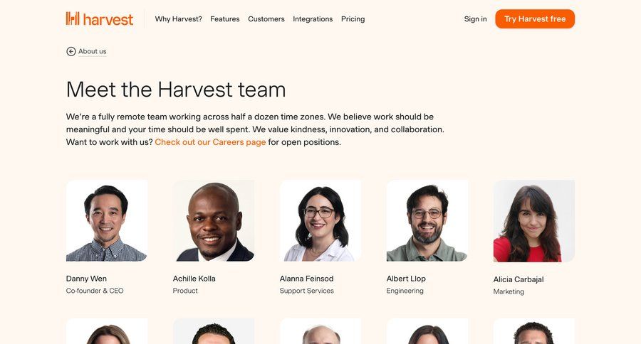 Harvest UI screen examples | Nicelydone