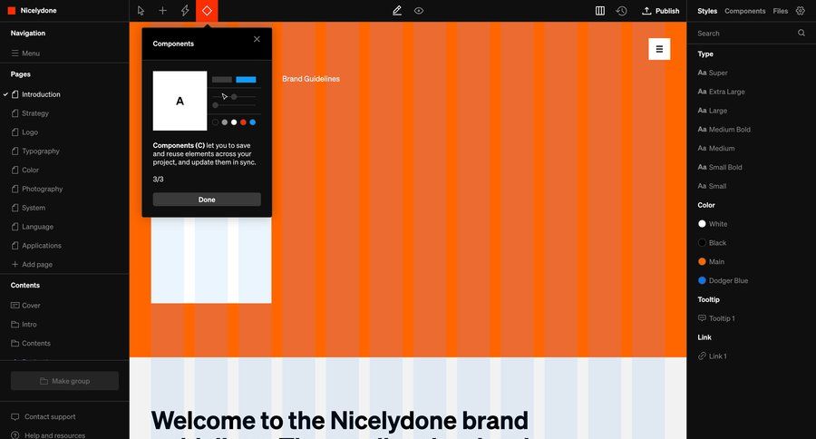 Standards page examples | Nicelydone