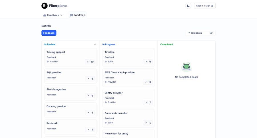 Fiberplane UI screen examples | Nicelydone