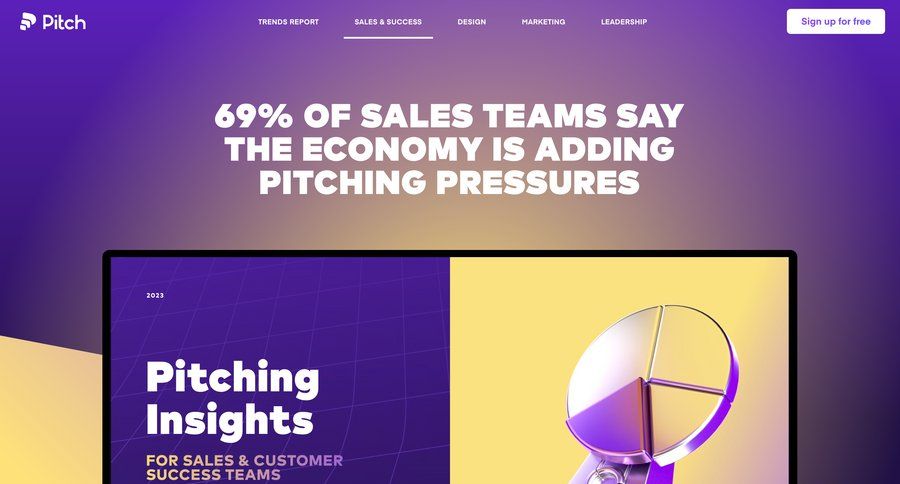 Landing page page design examples from Saas web applications | Nicelydone