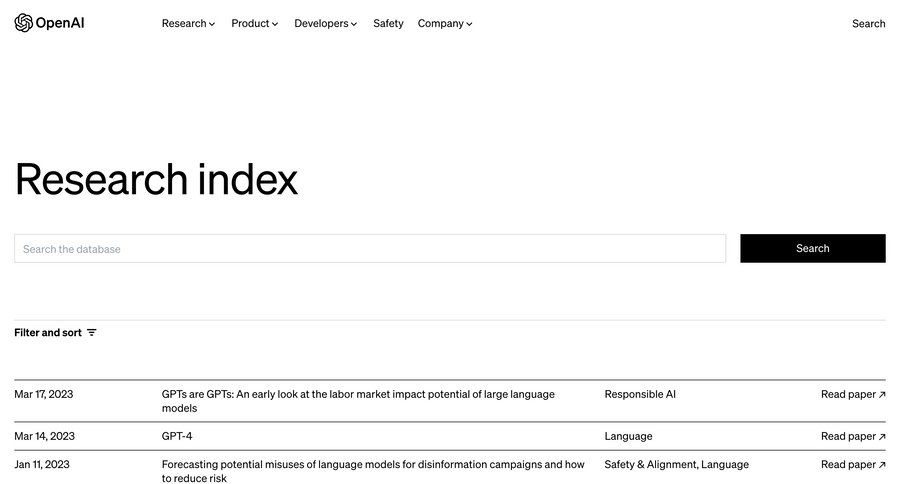OpenAI UI screen examples