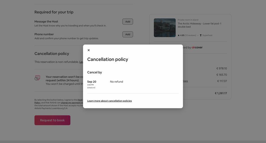 Airbnb UI screen examples