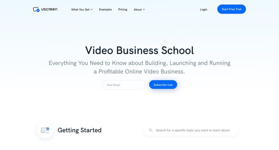 Uscreen UI screen examples | Nicelydone