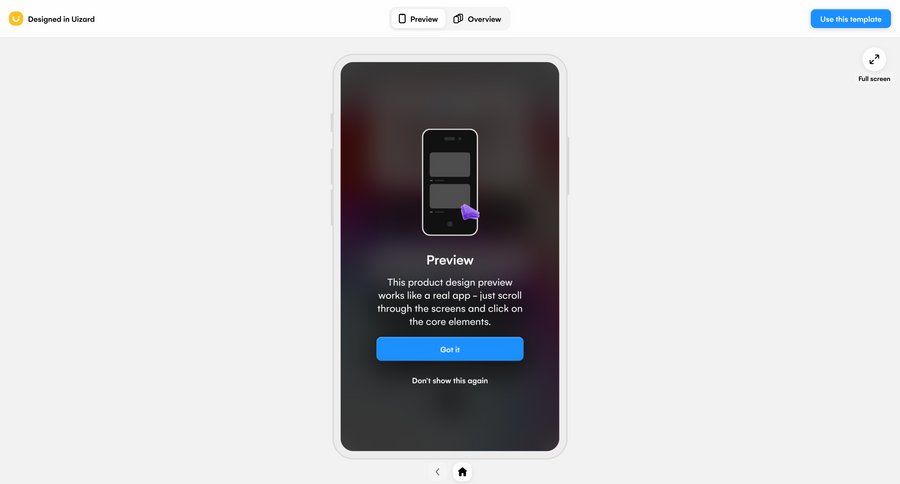 Uizard UI screen examples | Nicelydone