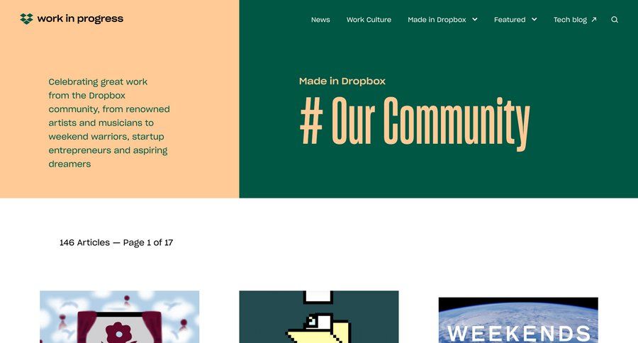 Dropbox UI screen examples | Nicelydone