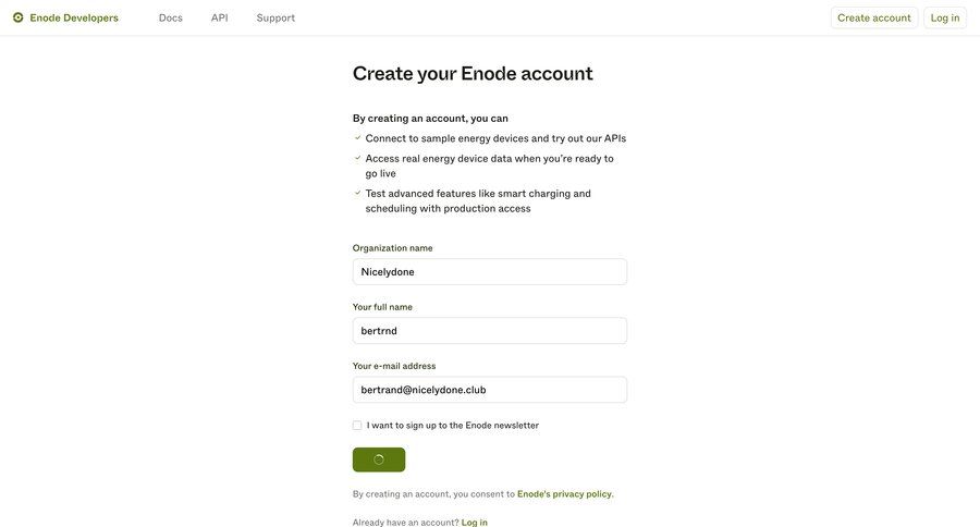 Enode page examples | Nicelydone