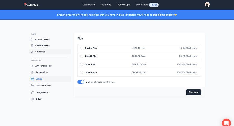 Incident page examples | Nicelydone