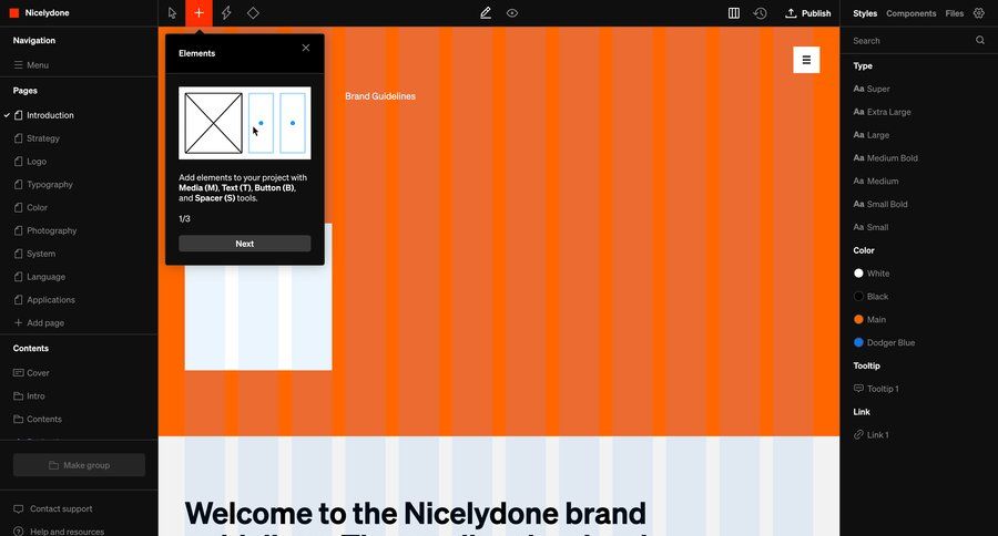 Standards page examples | Nicelydone