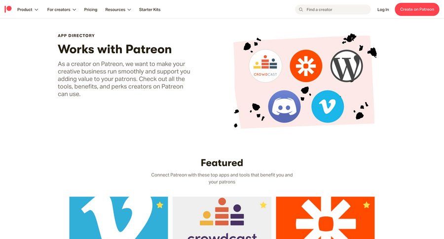 Patreon UI screen examples | Nicelydone