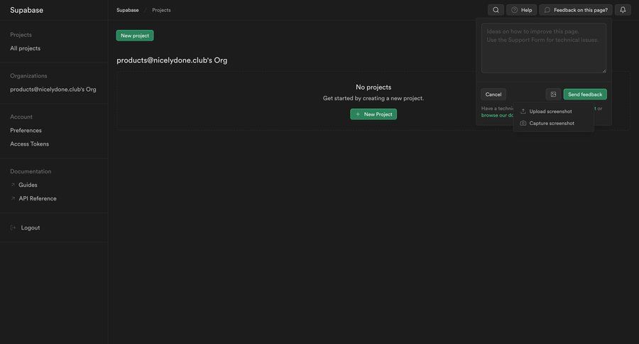Supabase page examples | Nicelydone