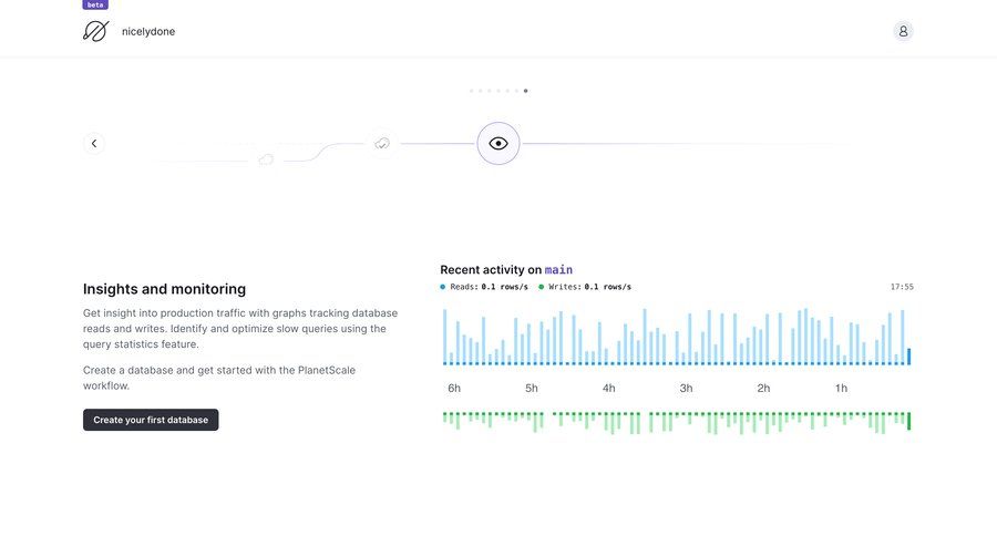 PlanetScale UI screen examples | Nicelydone