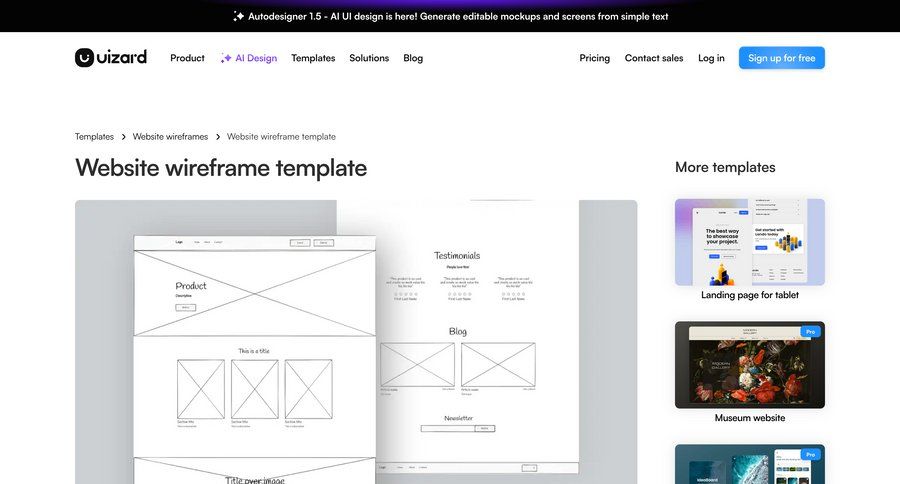Uizard UI screen examples | Nicelydone