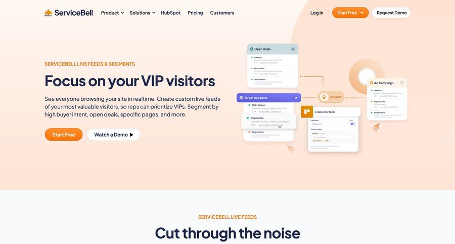 ServiceBell UI screen examples | Nicelydone