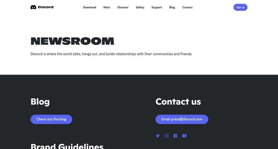 Discord page examples | Nicelydone