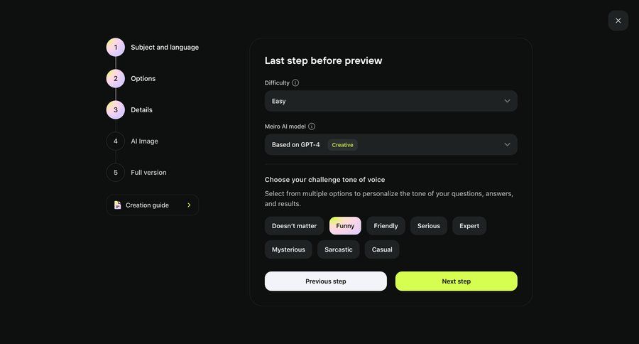 Meiro UI screen examples | Nicelydone