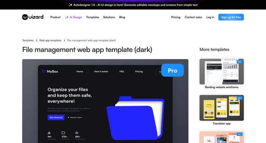 Uizard UI screen examples | Nicelydone