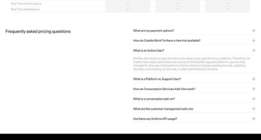 DevRev UI screen examples | Nicelydone