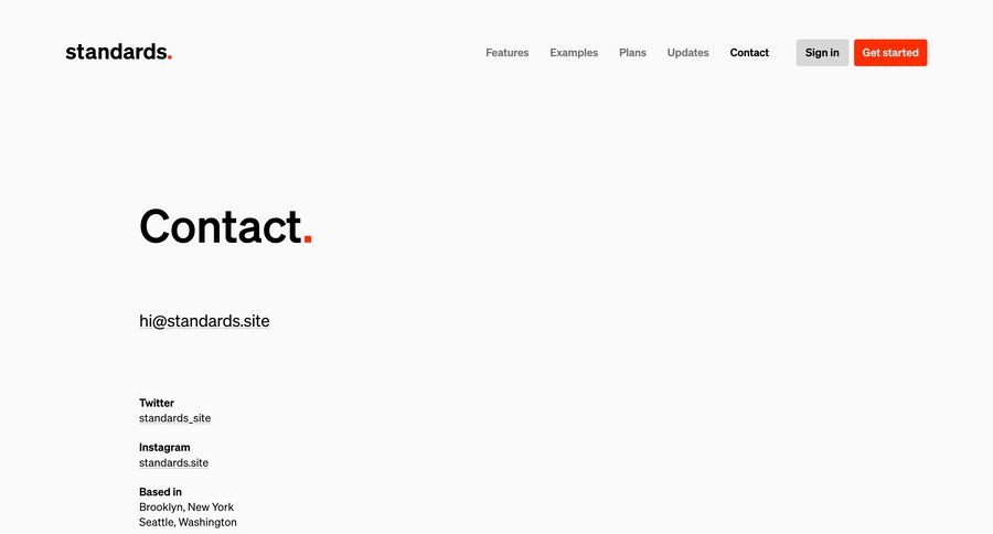 Standards UI screen examples | Nicelydone