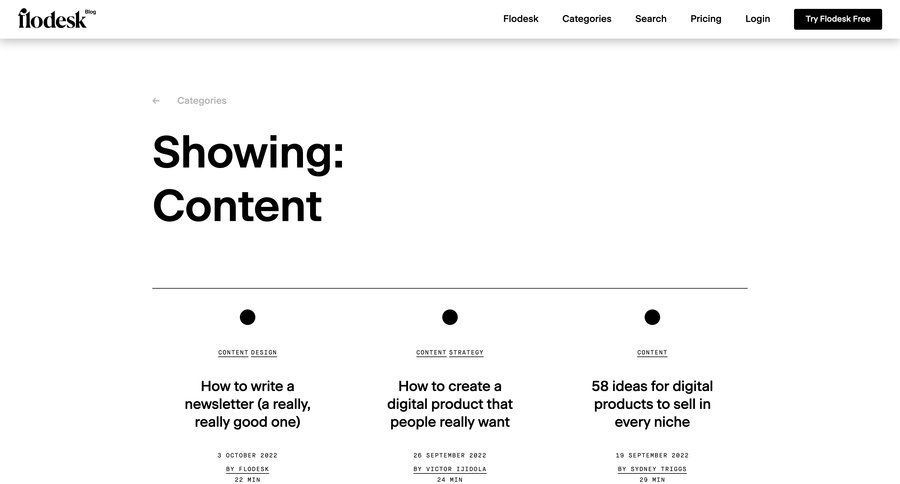 Flodesk UI screen examples | Nicelydone
