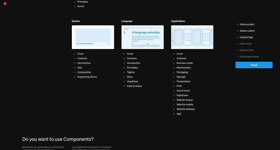 Standards page examples | Nicelydone