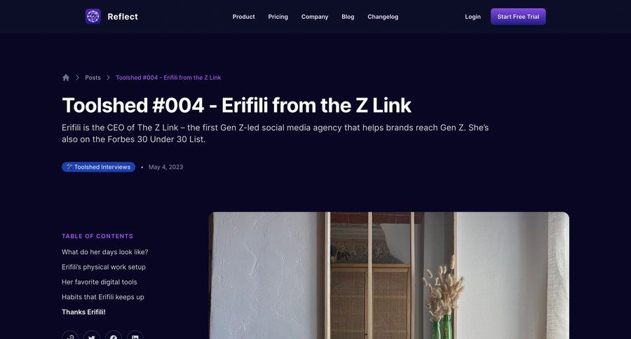 Reflect UI screen examples | Nicelydone