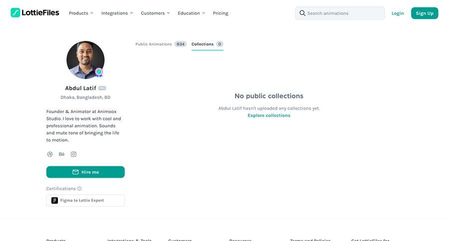 Profile page design examples from Web apps