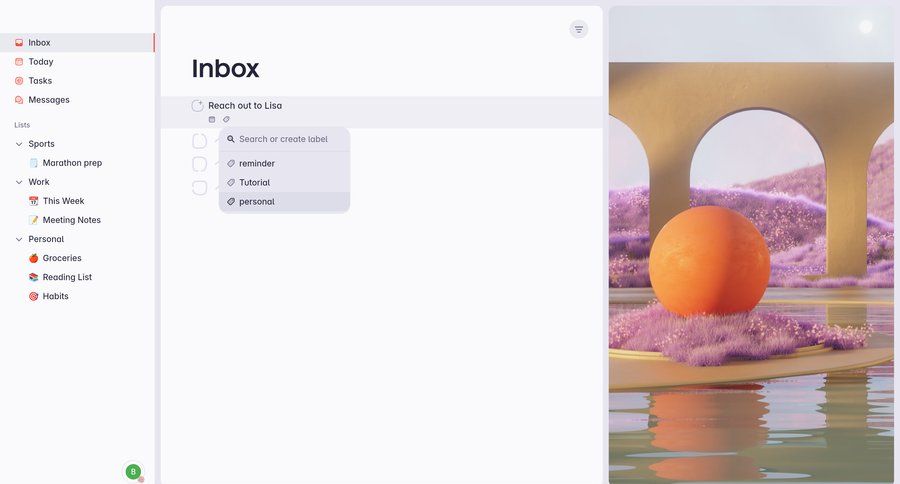 Superlist UI screen examples | Nicelydone