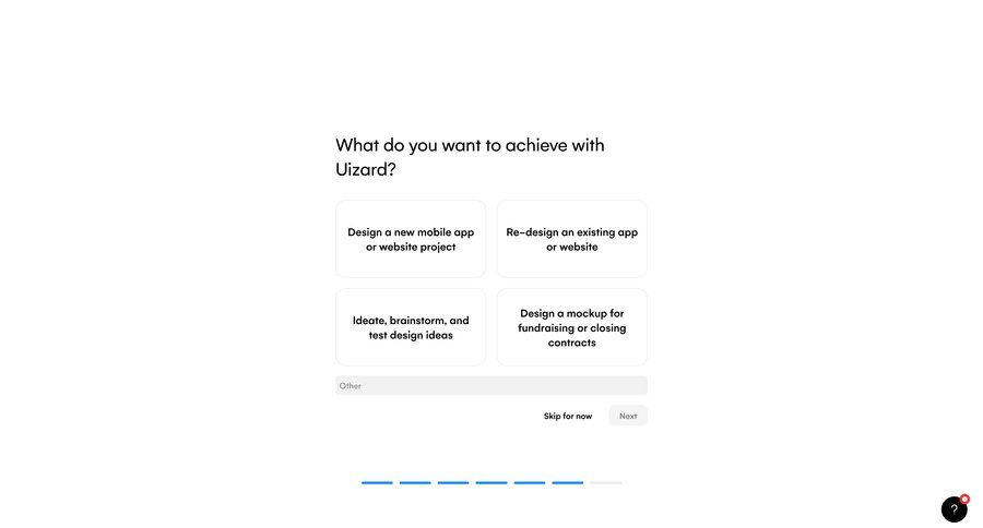 Uizard UI screen examples | Nicelydone