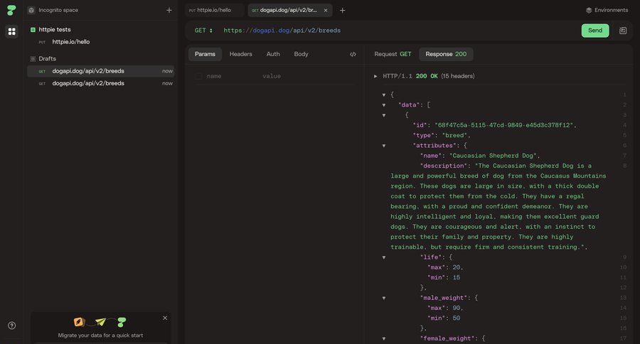 Httpie UI screen examples | Nicelydone