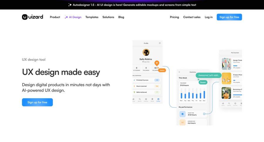 Uizard UI screen examples | Nicelydone