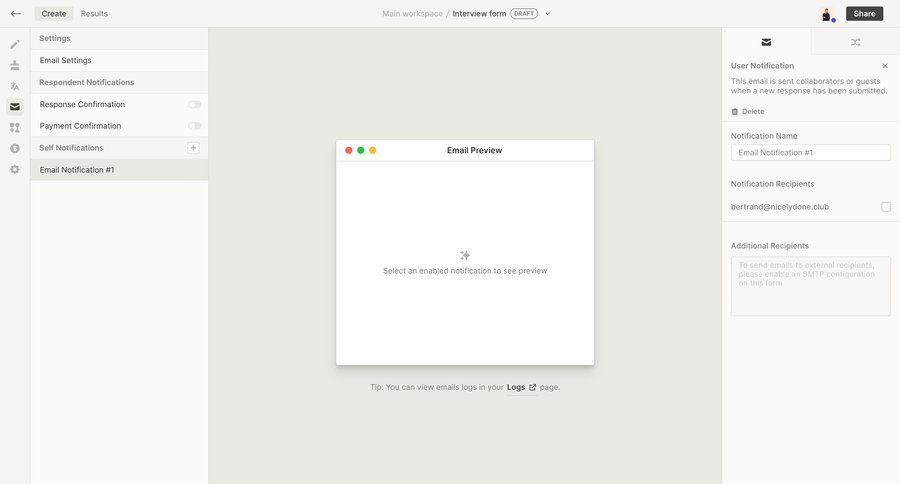 Notification settings page design examples from Web apps