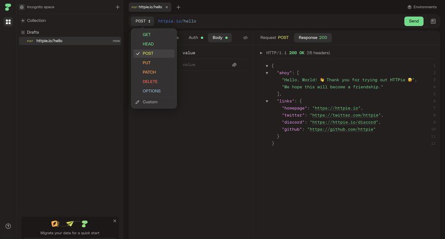 Httpie UI screen examples | Nicelydone