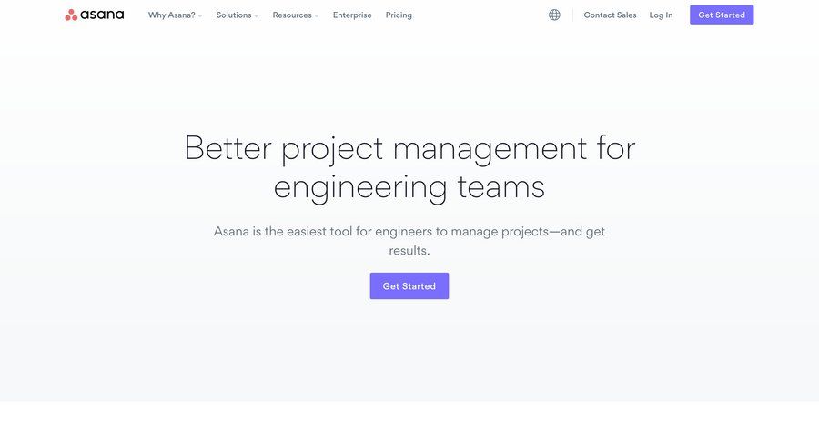 Asana UI screen examples