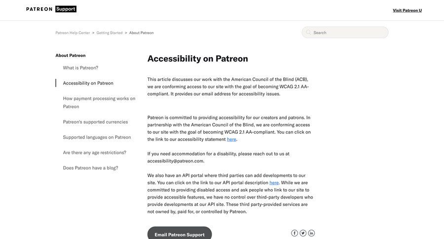 Patreon UI screen examples | Nicelydone