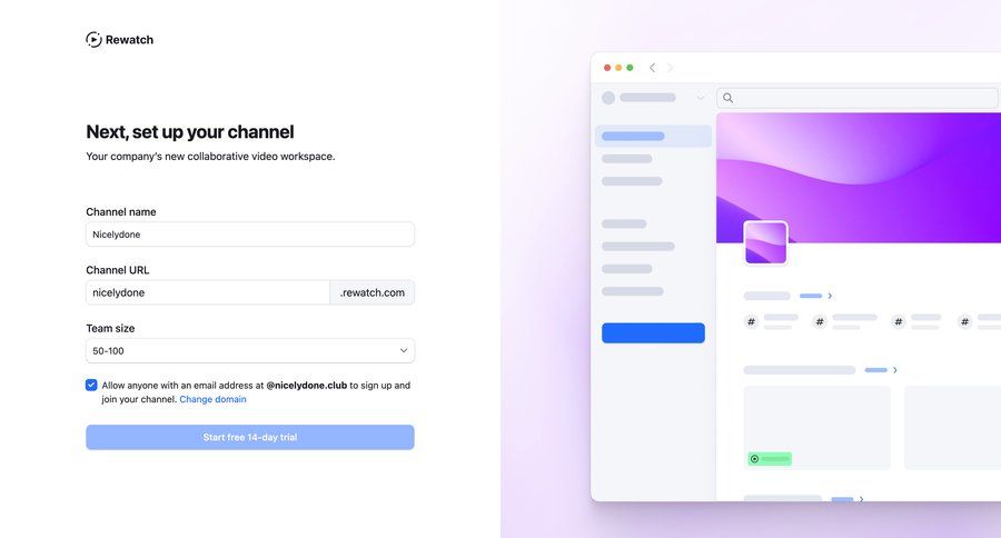 Rewatch page examples | Nicelydone