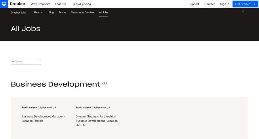 Dropbox UI screen examples | Nicelydone