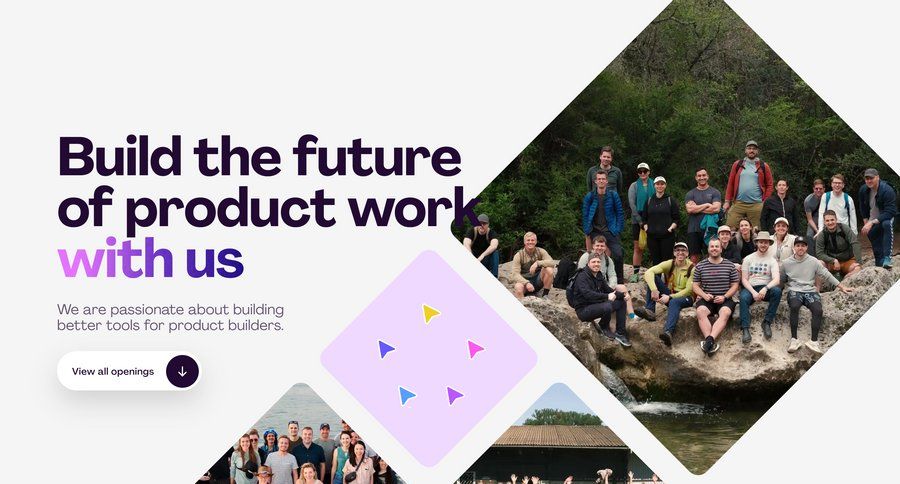 About & company mission page design examples from Saas web applications | Nicelydone