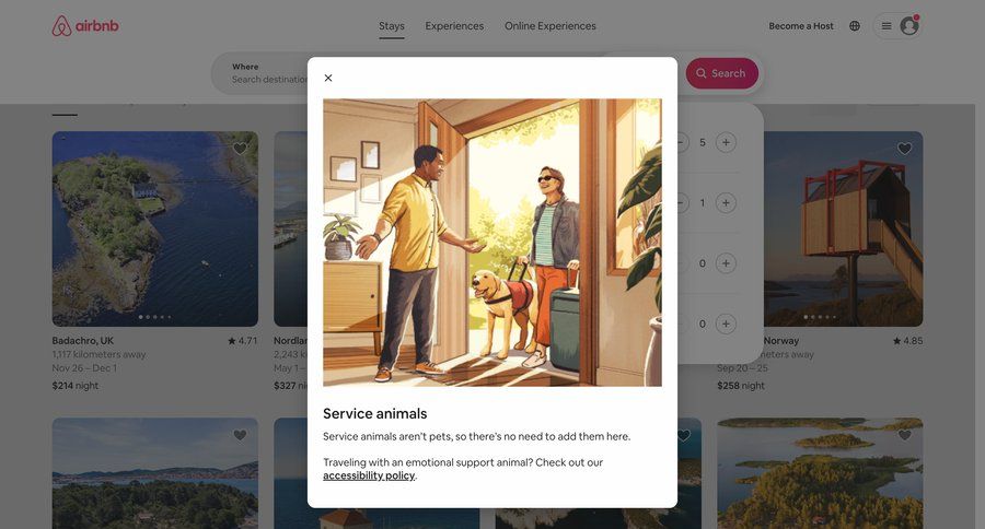 Airbnb UI screen examples | Nicelydone