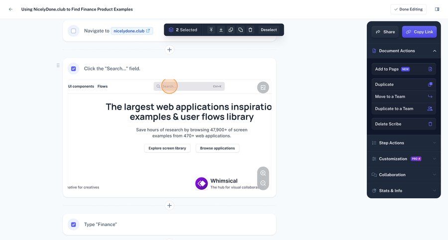 Bulk actions examples from Saas web applications | Nicelydone