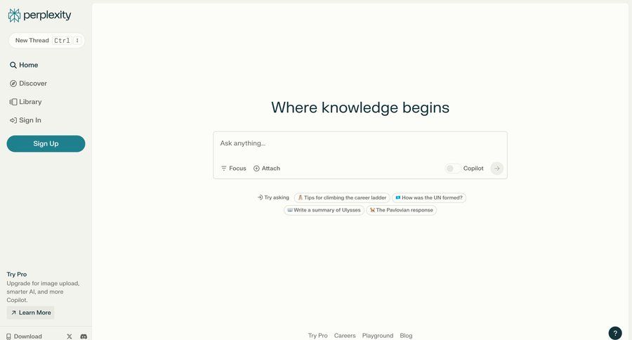 Perplexity UI screen examples | Nicelydone
