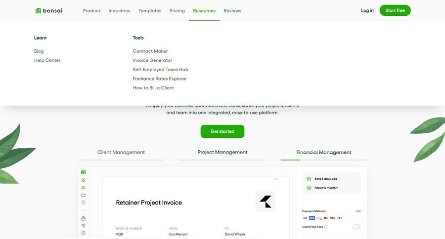 Bonsai UI screen examples | Nicelydone