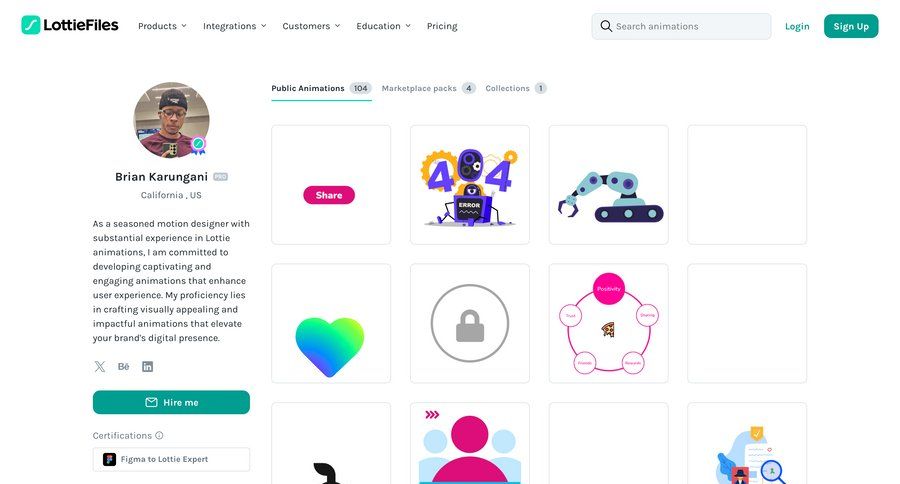 Profile page design examples from Web apps