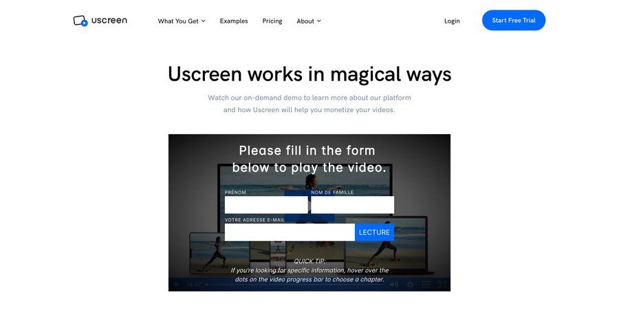 Uscreen UI screen examples | Nicelydone