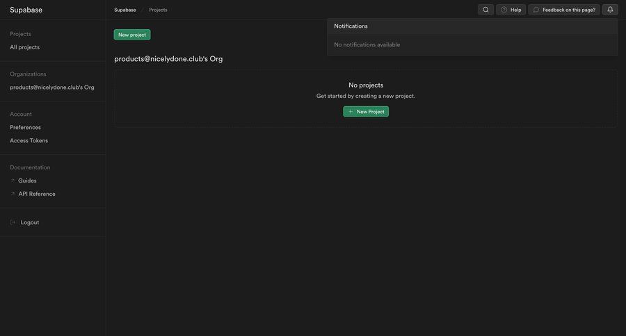 Supabase page examples | Nicelydone