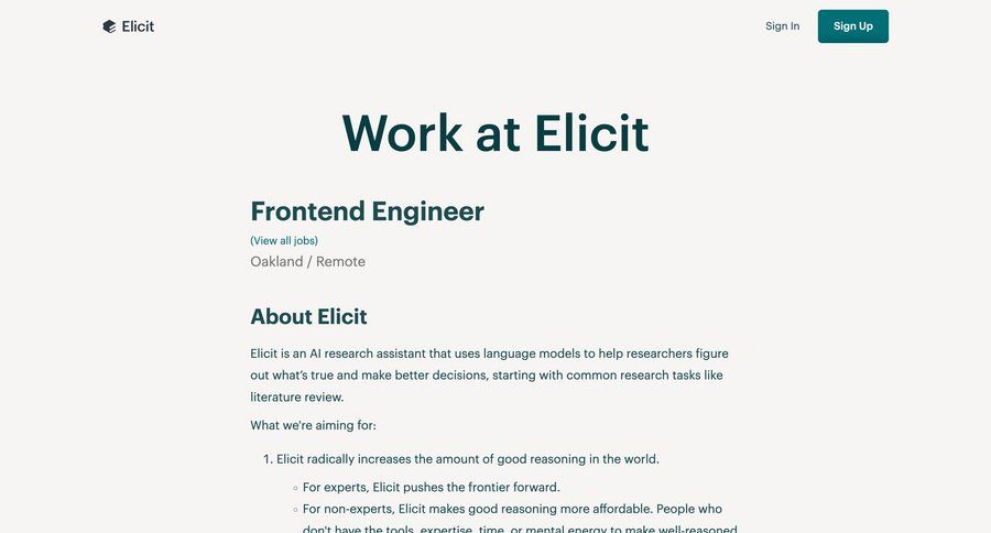 Elicit UI screen examples | Nicelydone