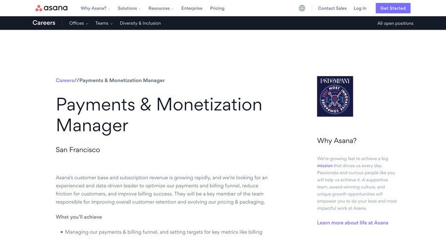Asana UI screen examples | Nicelydone